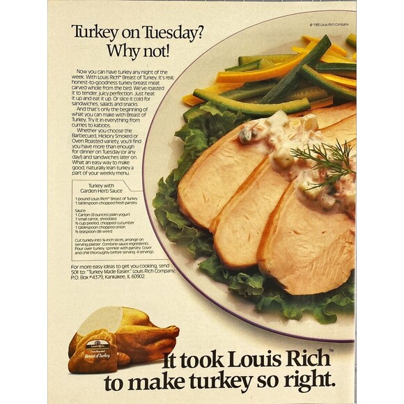 Louis Rich | Art | Louis Rich It Took Louis Rich To Make Turkey Right ...